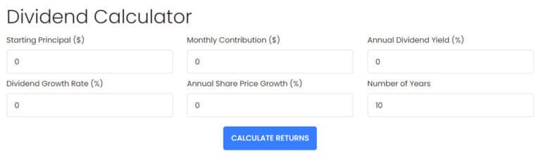 Stock Dividend Calculator