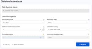 Stock Dividend Calculator